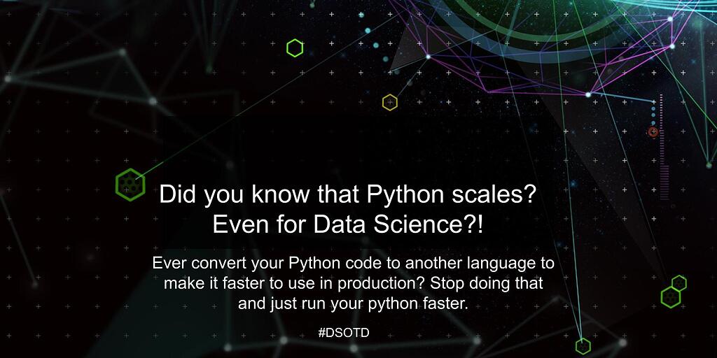 Did you know that Python scales? Even for Data Science?! - Data Science ...
