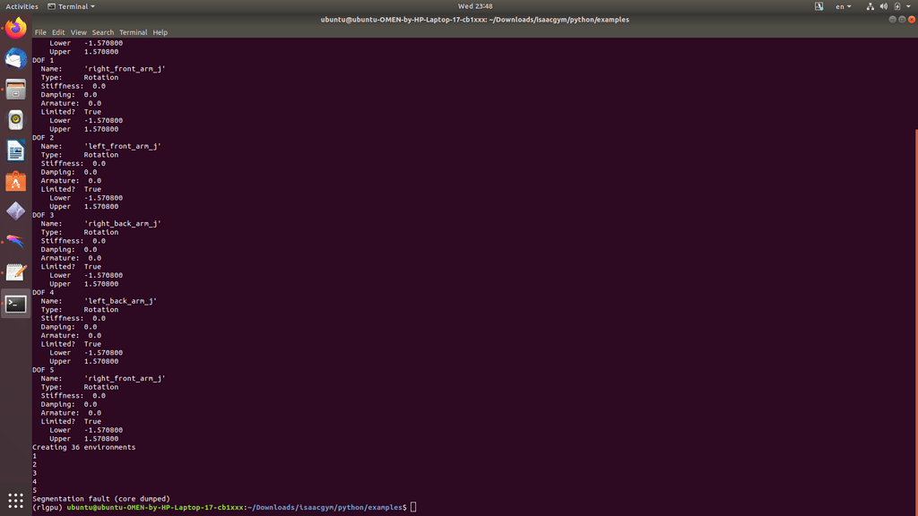 Segmentation Fault After Gym Create Actor Isaac Gym Nvidia Developer Forums