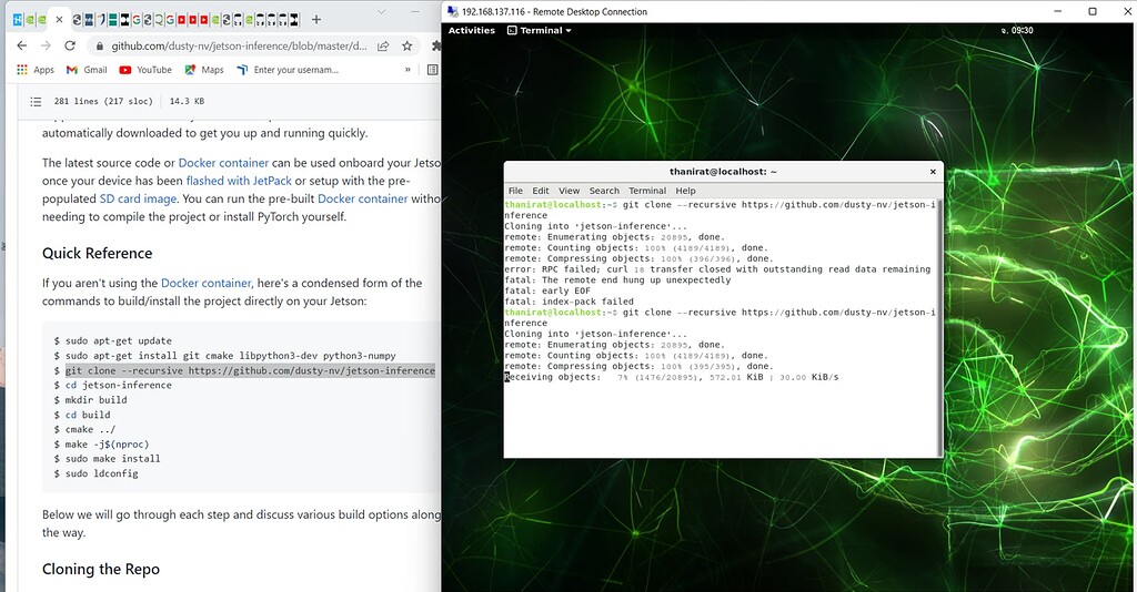 Jetson Nano. Can't to download Jetson-inference - Jetson Nano - NVIDIA ...