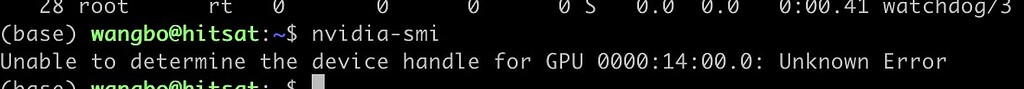 Unable to determine the device handle for GPU unknown error - Linux - NVIDIA Developer Forums