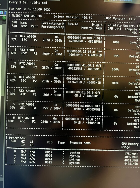 Nvidia-smi A6000 GPU Fan ERR! - CUDA NVCC Compiler - NVIDIA Developer Forums