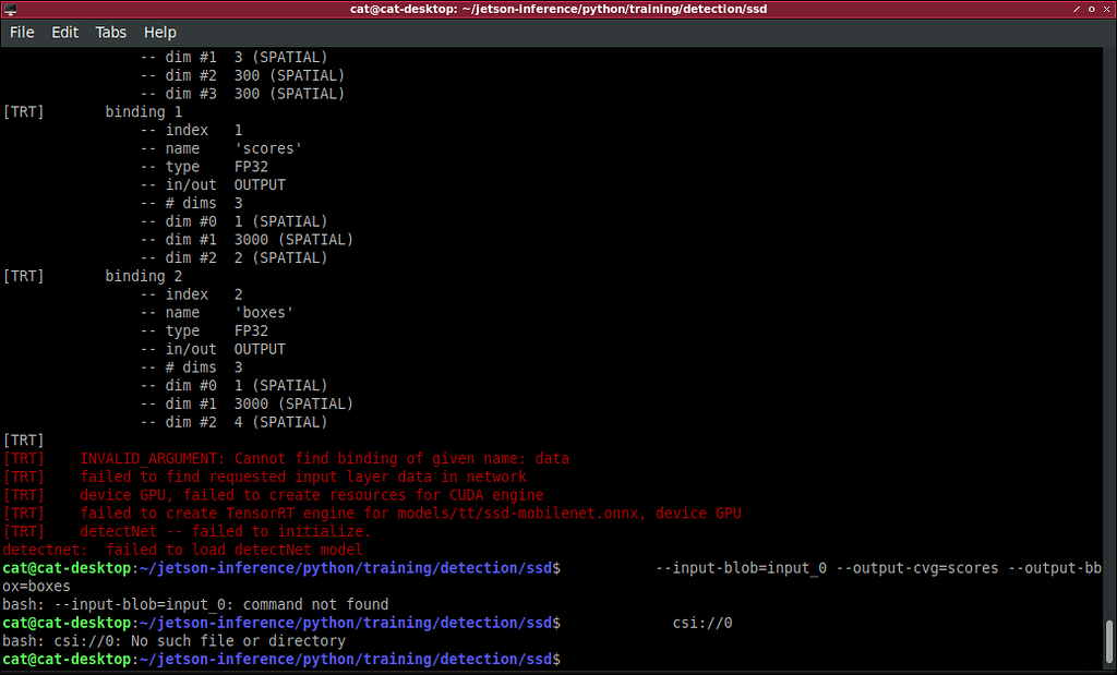 Detectnet: failed to load detectNet model - TensorRT - NVIDIA Developer Forums