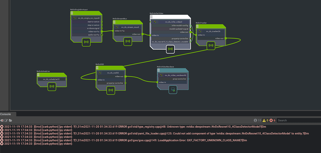 Graph Composer "ERROR gxf/std/type_registry.cpp" - DeepStream SDK - NVIDIA Developer Forums