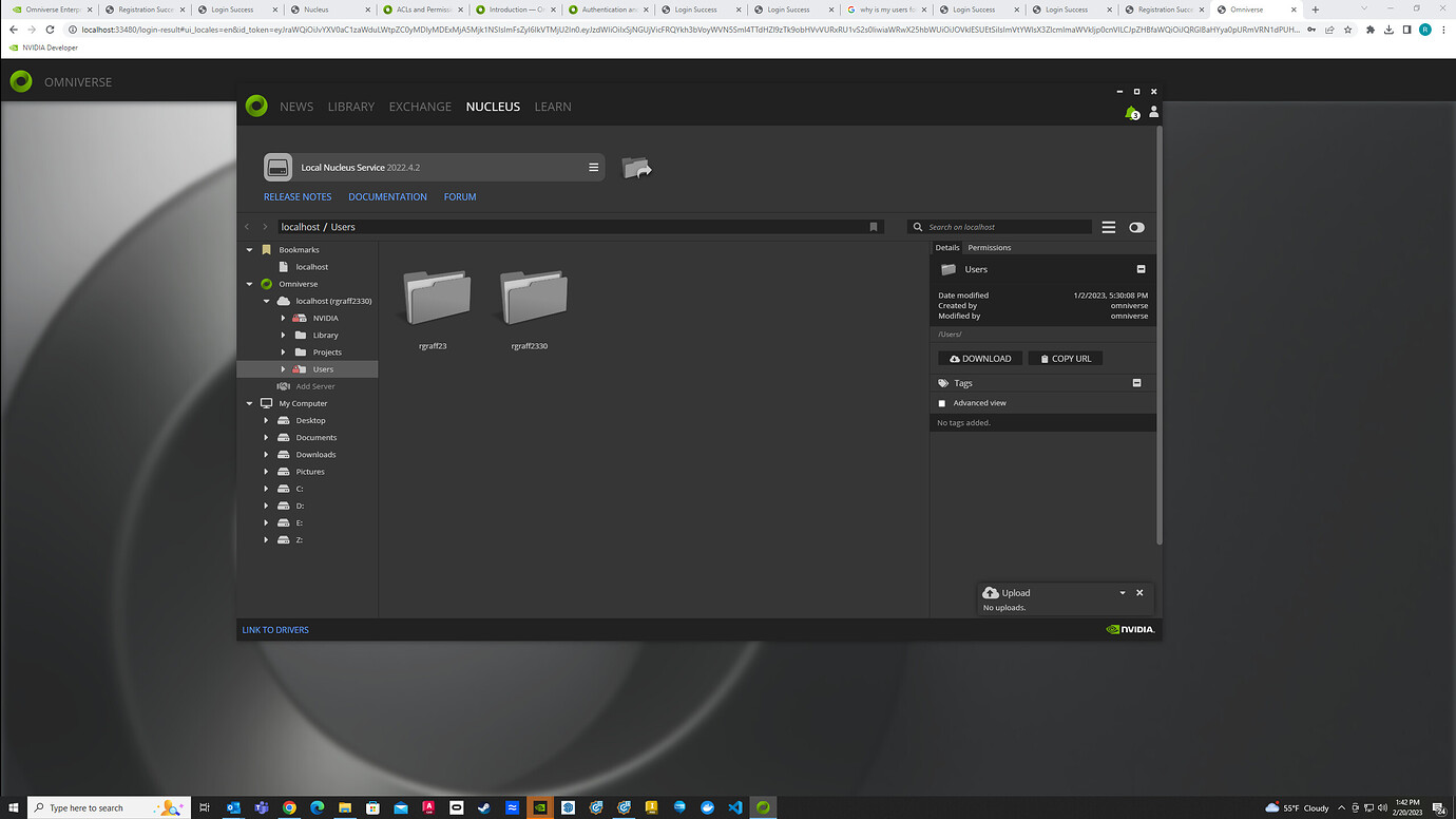 Omniverse User Folder Locked - Nucleus Workstation - NVIDIA Developer Forums