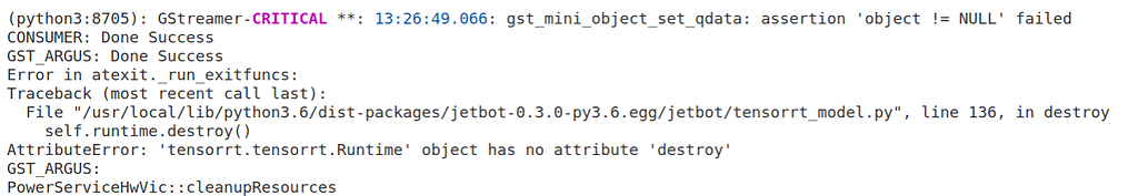 tensorrt.tensorrt.Runtime object has no attribute "destroy" - Jetson Nano - NVIDIA Developer Forums