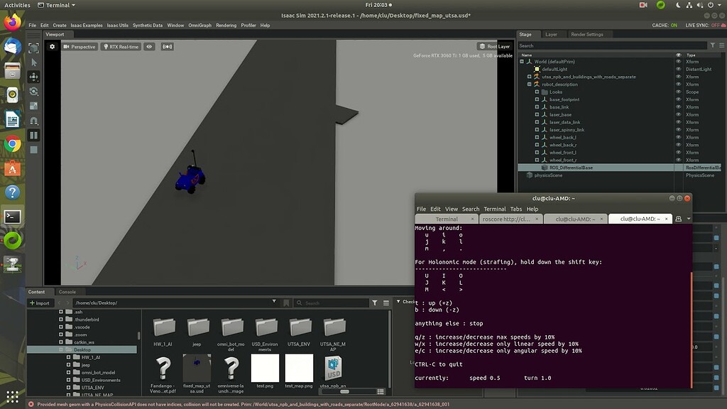 Custom URDF Vehicle Moving Backwards using ROS Differential Base ...