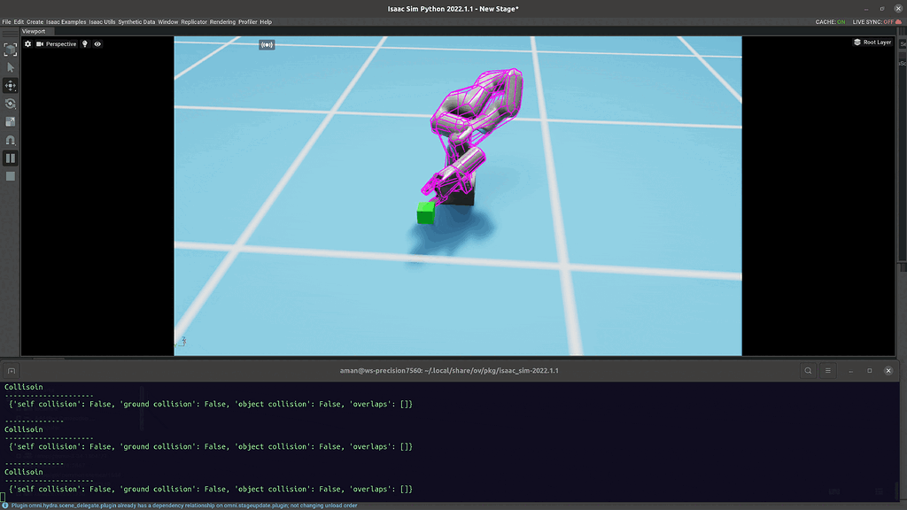 How to detect self collision in articulation like robotic arm? - Isaac ...
