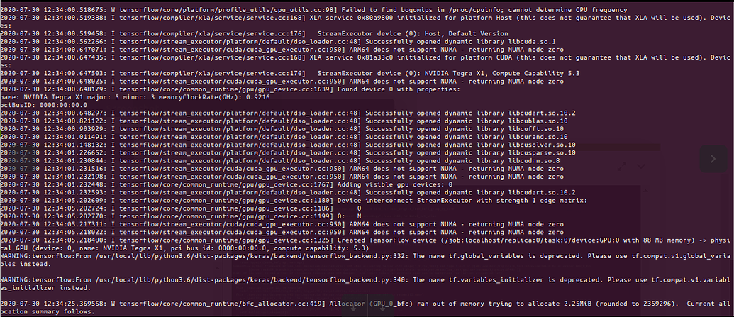 Resource Exhausted Oom When Allocating Tensor With Shape 256 Jetson Nano Nvidia Developer 