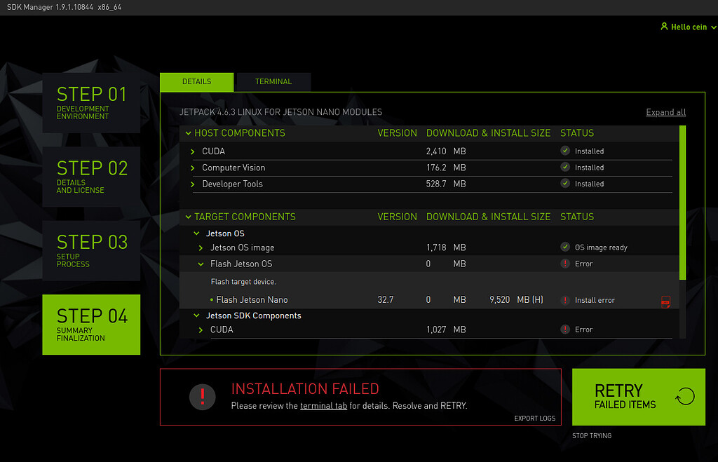 Jetson nano j1010 sdkmanager can't flash - Jetson Nano - NVIDIA Developer Forums