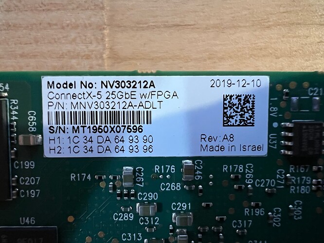 Help Identifying Card - InfiniBand/VPI Adapter Cards - NVIDIA Developer ...