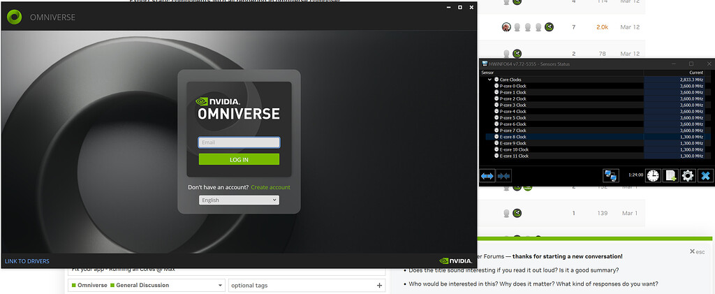 Launcher Running all Cores @ Max - General Discussion - NVIDIA Developer Forums