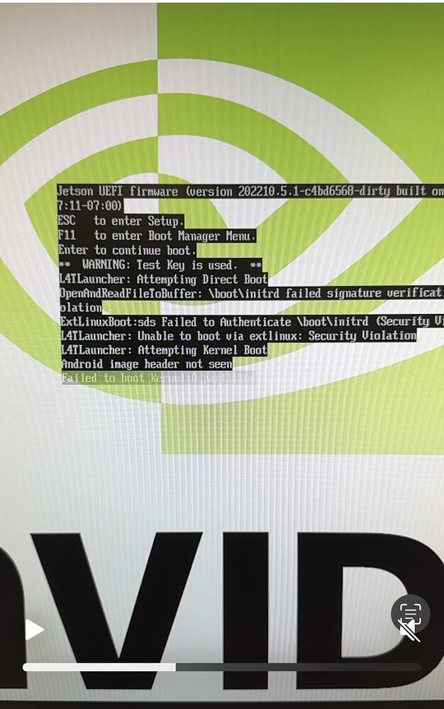 Jetson was not booting after UEFI secure boot + DiskEncryption - Jetson AGX Xavier - NVIDIA ...