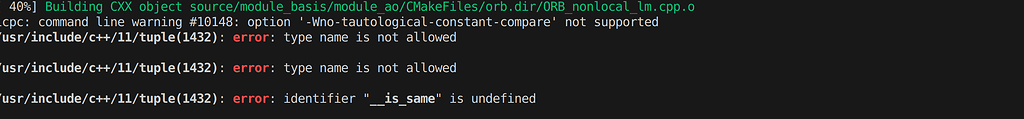 Usr/include/c++/11/tuple(1432): error: type name is not allowed - CUDA Programming and ...