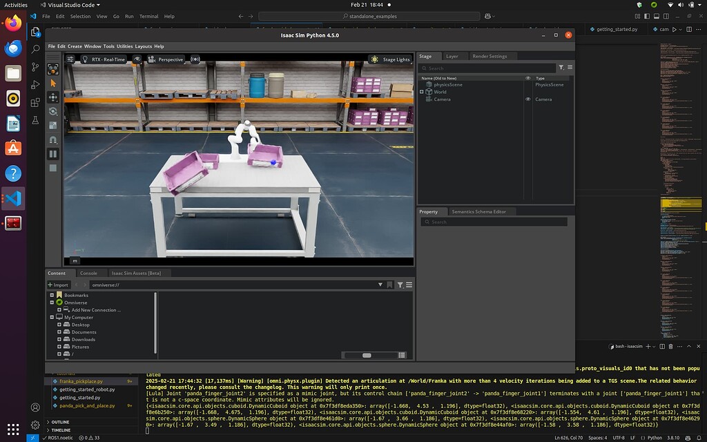 Franka Arm Moves Downward Before Picking/Placing When Placed on a Table - Isaac Sim - NVIDIA ...