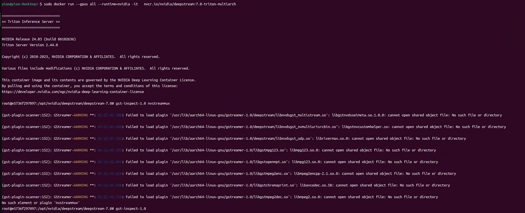 Deepstream:7.0-triton-multiarch not exist nvstreammux on Jetson platform - DeepStream SDK ...