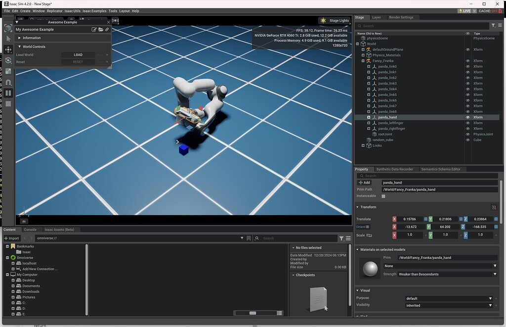 Why get wrong position and orientation using rmpflow controller ...