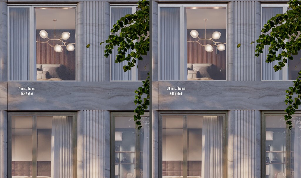 Inexplicable small difference between render settings and the output quality - Samples ...