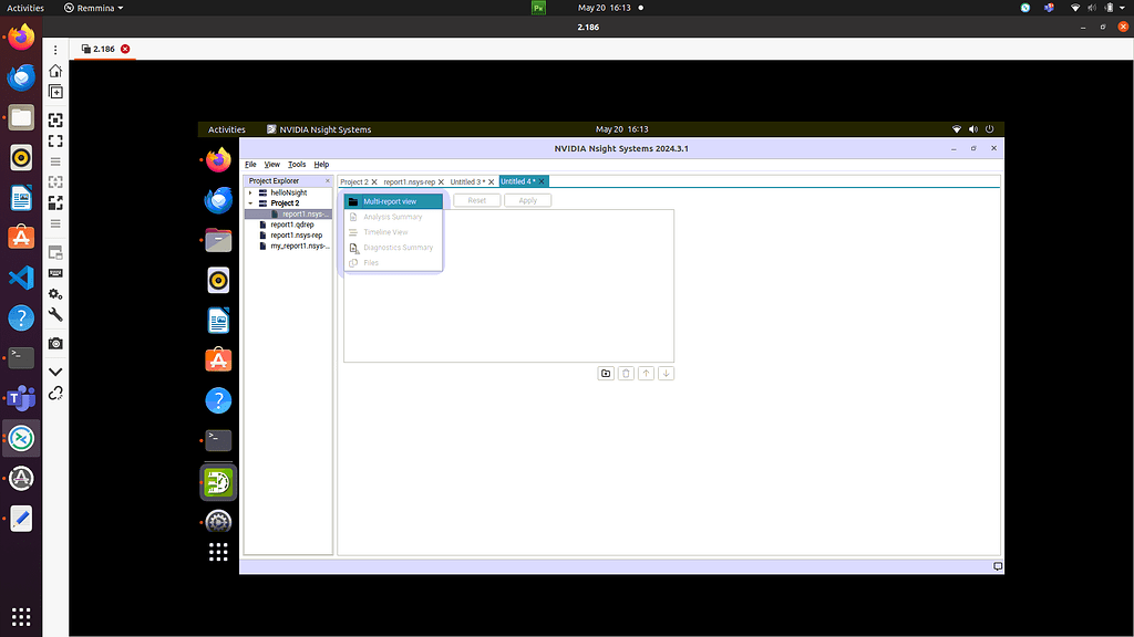 Report visualisation in timeline view - Profiling Linux Targets ...