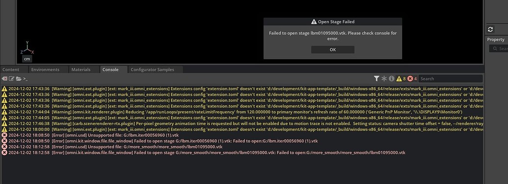 Cannot load .vtk CFD files into Omniverse - Extensions - NVIDIA Developer Forums