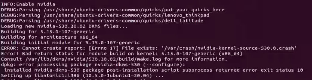 Errors were encountered while processing DKMS - Drivers - Linux ...