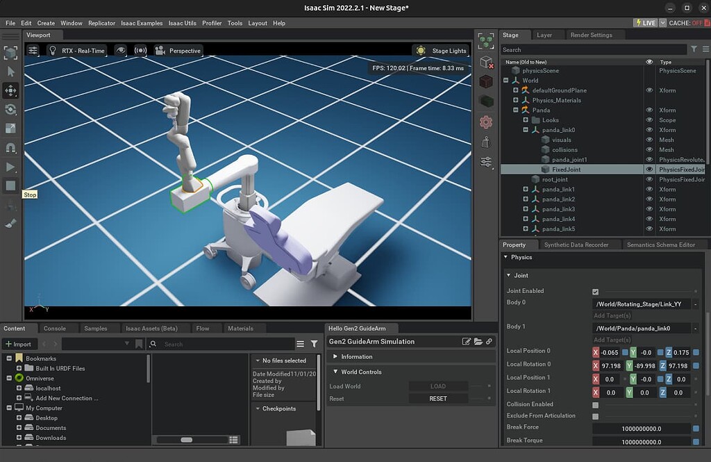 Fixed Joint Not Working - Isaac Sim - NVIDIA Developer Forums