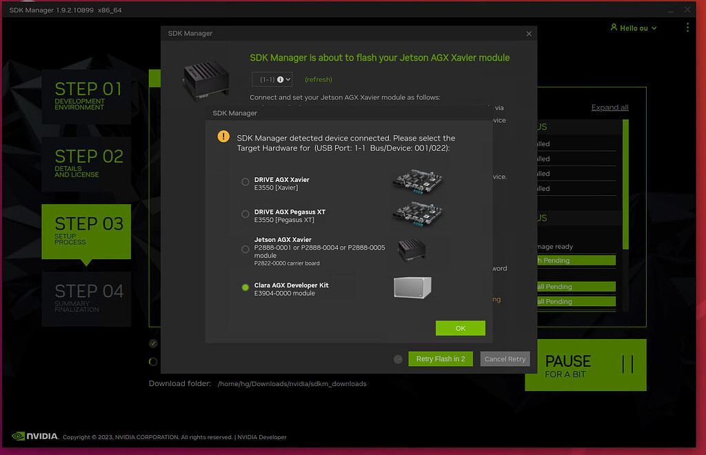 Clara AGX Could not detect a board - Holoscan SDK - NVIDIA Developer Forums