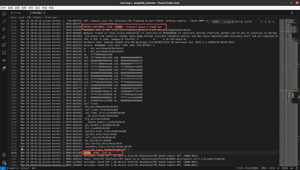 NETDEV WATCHDOG: eth0 (r8168) error on Orin NX with Xavier module ...