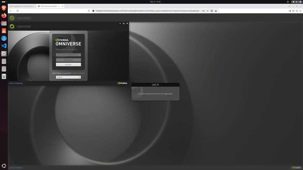 Not able to log in in omniverse launcher - Isaac Sim - NVIDIA Developer Forums