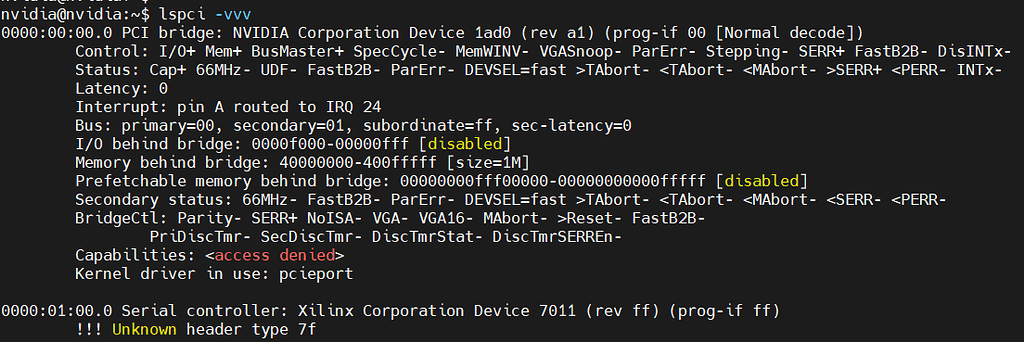 Xavier link PCIE C0 Error - Jetson AGX Xavier - NVIDIA Developer Forums