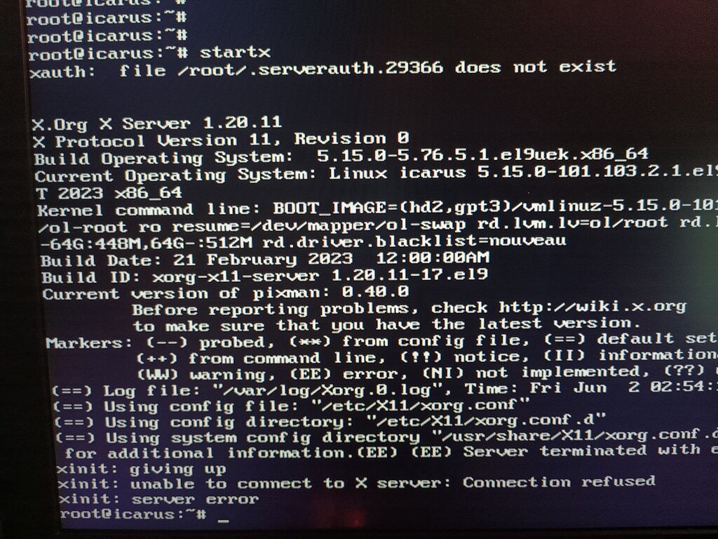 Startx does not start xorg on Oracle Linux after Nvidia install - Linux - NVIDIA Developer Forums