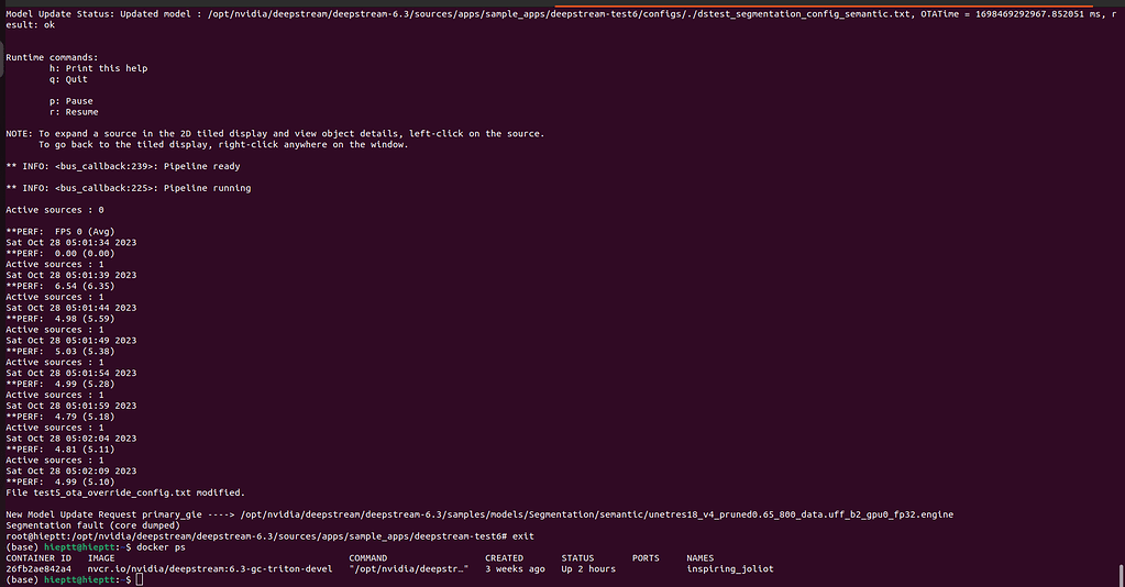 Segmentation Fault When Do Ota With Segmentation Model Deepstream Sdk Nvidia Developer Forums