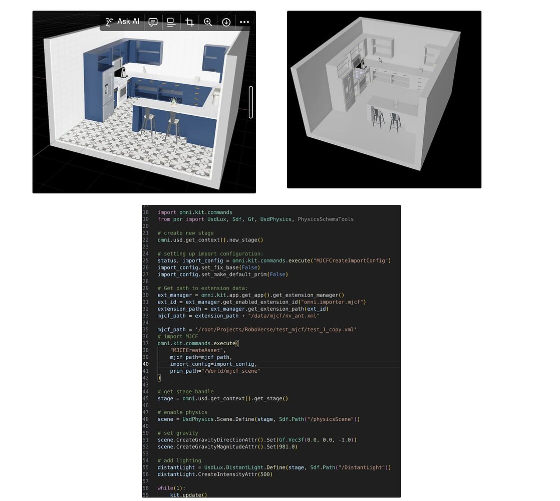Can't load texture using mjcf importer in python but works well for GUI ...