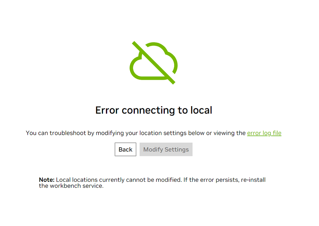 Workbench service not reachable - NVIDIA AI Workbench - NVIDIA Developer Forums