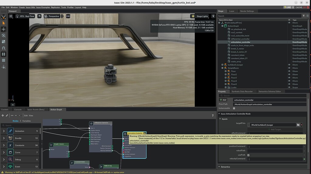 Not Driving Turtlebot via ROS2 messages - Isaac Sim - NVIDIA Developer Forums