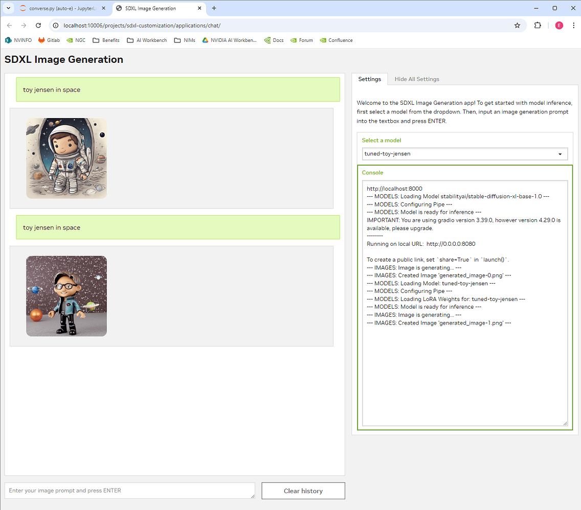 [SUPPORT] Workbench Example Project: SDXL Customization - NVIDIA AI Workbench - NVIDIA Developer ...