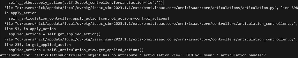 Controller problem - Isaac Sim - NVIDIA Developer Forums