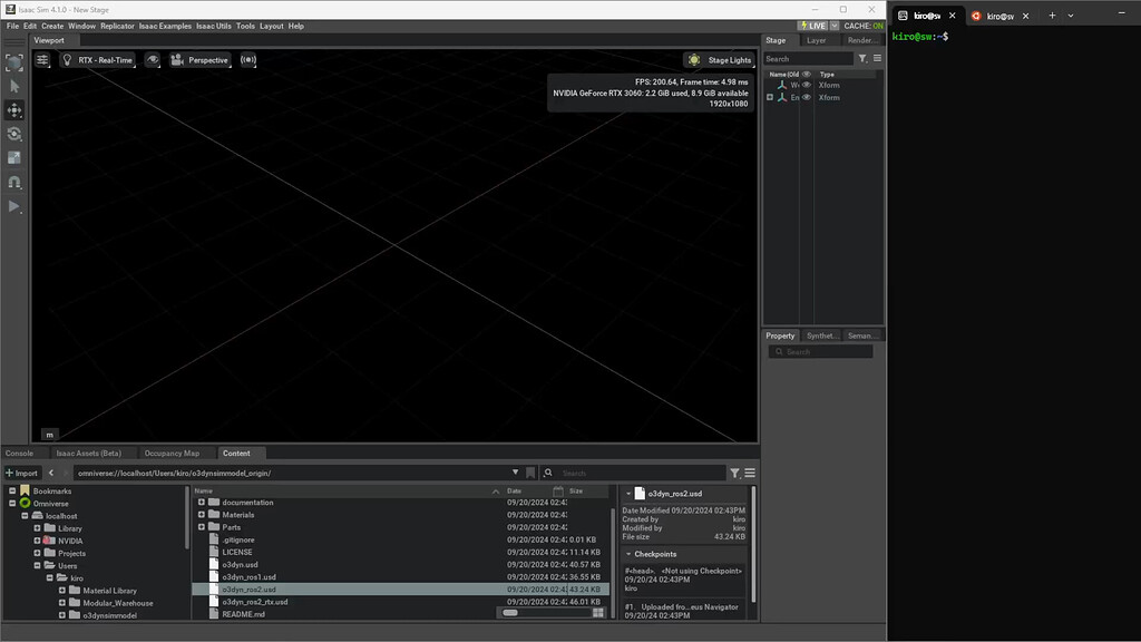 [video]_Driving TurtleBot via ROS2 messages: O3dyn, ROS2 humble what is the problem? - Isaac Sim ...