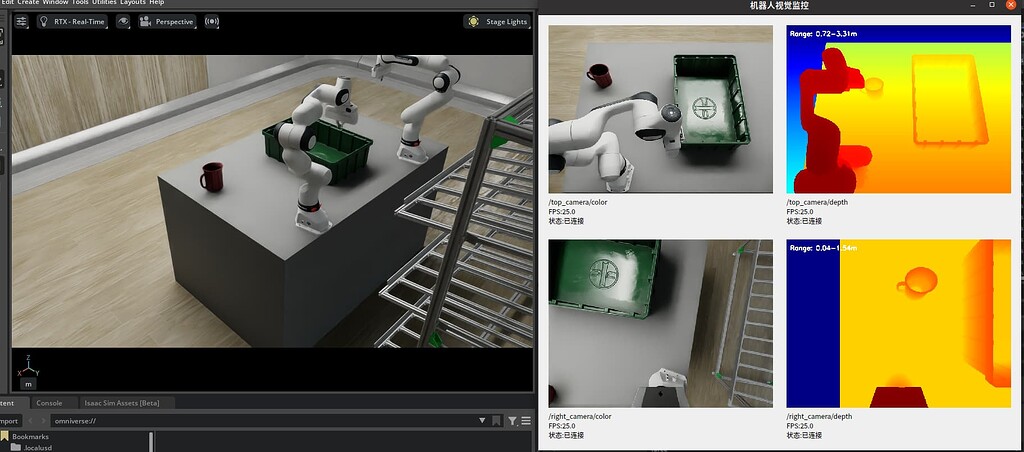 The depth map of the camera does not update immediately after resetting the world - Isaac Sim ...