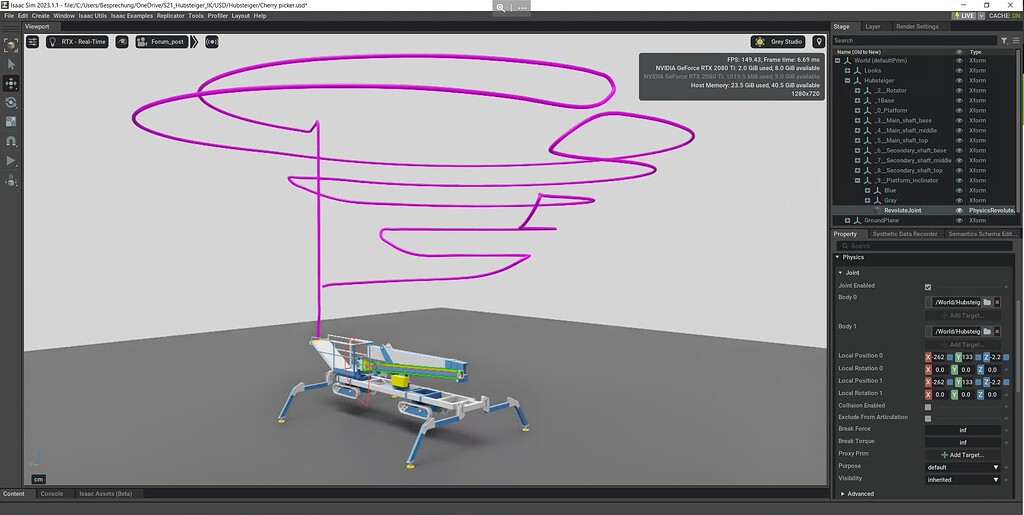 How to guide the movement of a robot using a pipe surface as its path - Isaac Sim - NVIDIA ...