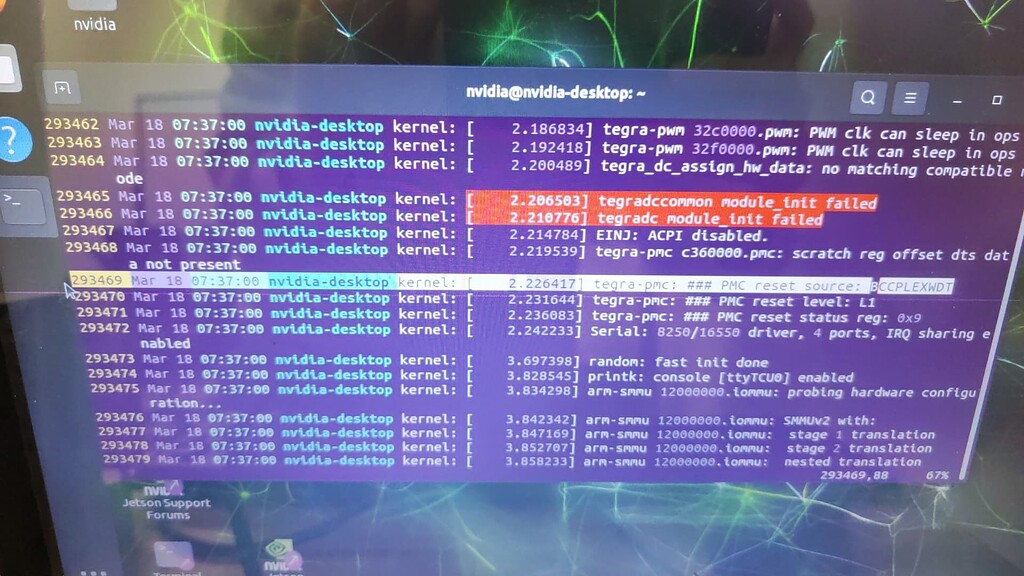 [Jetson AGX Orin 64 R35.2.1] System Reset Due to Kernel Panic on Boot - Jetson AGX Orin - NVIDIA ...