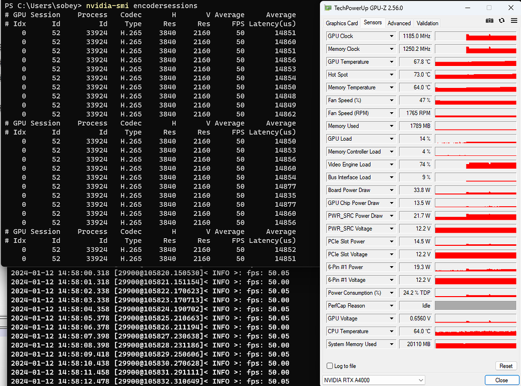 After Nvenc Pause The Clock Decreases And Cannot Be Restored Video Processing And Optical Flow 