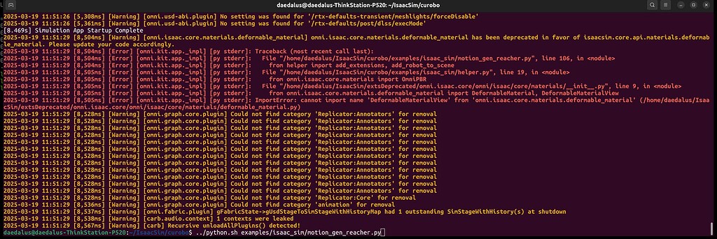 Installation of Curobo for IsaacSim 4.5 issue - Isaac Sim - NVIDIA Developer Forums