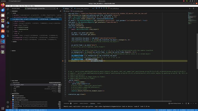 How to get pointcloud of cameras? - Isaac Sim - NVIDIA Developer Forums