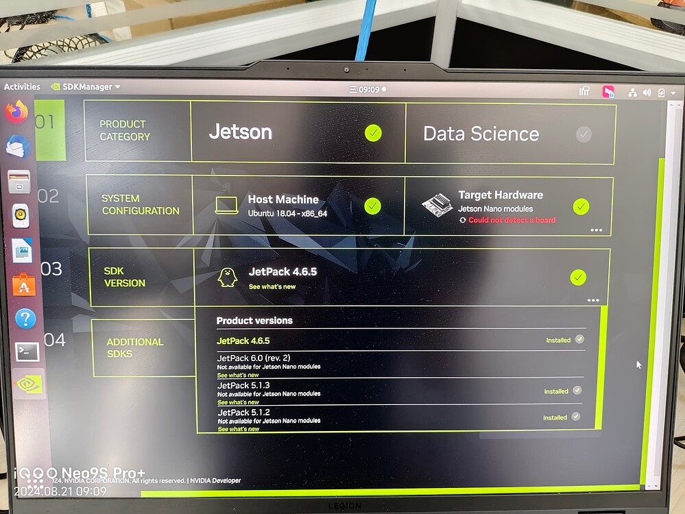 Sdk manger 里没有jetpack4.6这个版本了？！ - Jetson Nano - NVIDIA Developer Forums