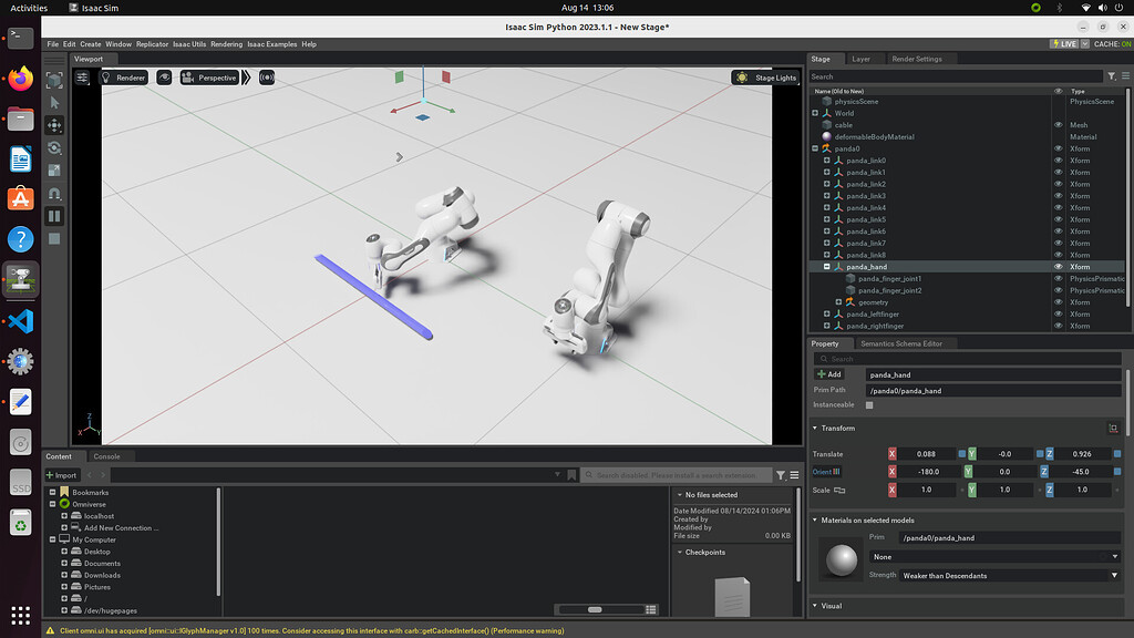 Robot Frames not updating while the robot is moving visually - Isaac ...