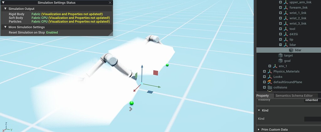 Lidar cannot detect the collision enabled model and cannot use semantic data on OIGE - Isaac Sim ...