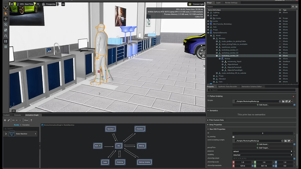 Character Pivot Moves but Mesh Remains Static When Using Animation Graph - Isaac Sim - NVIDIA ...