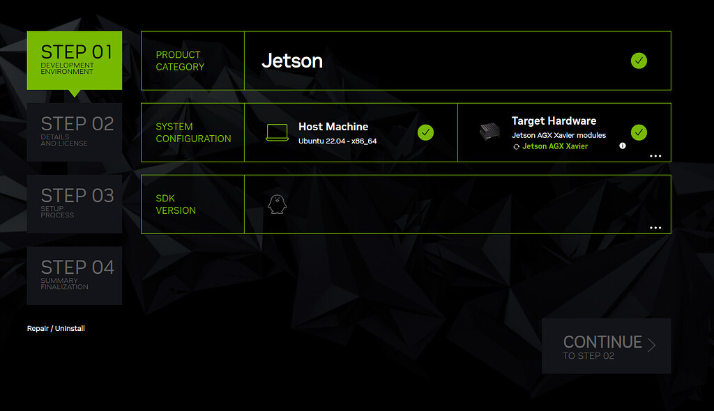 SDKManager: SDKversion cannot be selected when Jetson AGX Xavier is selected - Jetson AGX Xavier ...