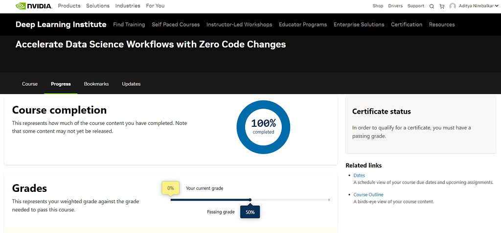 Unable to obtain certificate for 'Accelerate Data Science Workflows ...