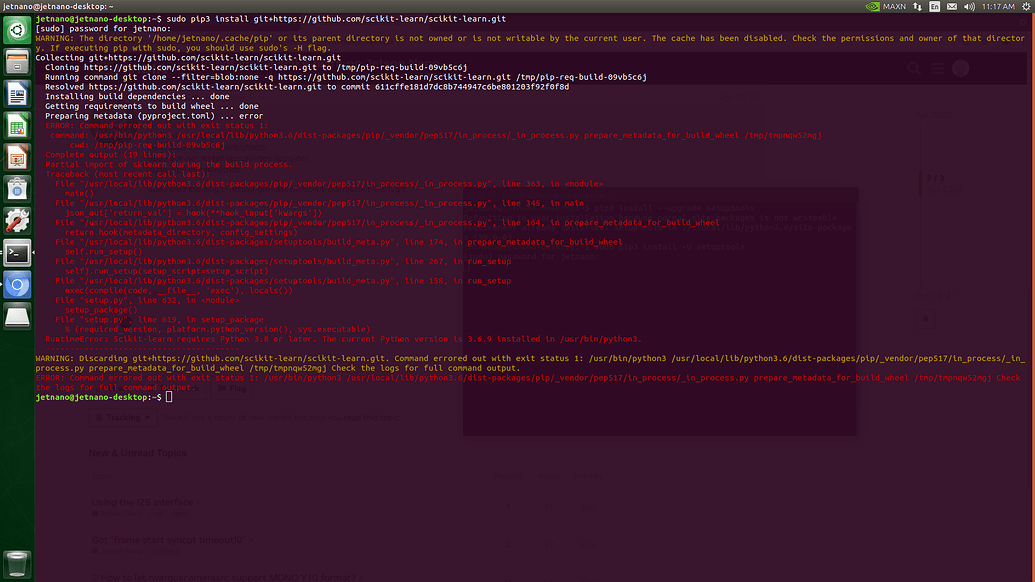 How to Install Scikit-Learn - Jetson Nano - NVIDIA Developer Forums